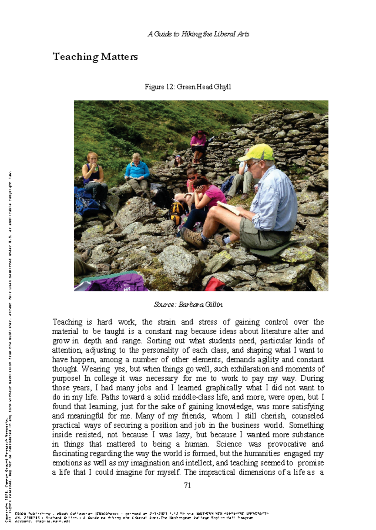 Richard Gillin 2020 Teaching Matters AGuide To Hiking The Libe - A ...