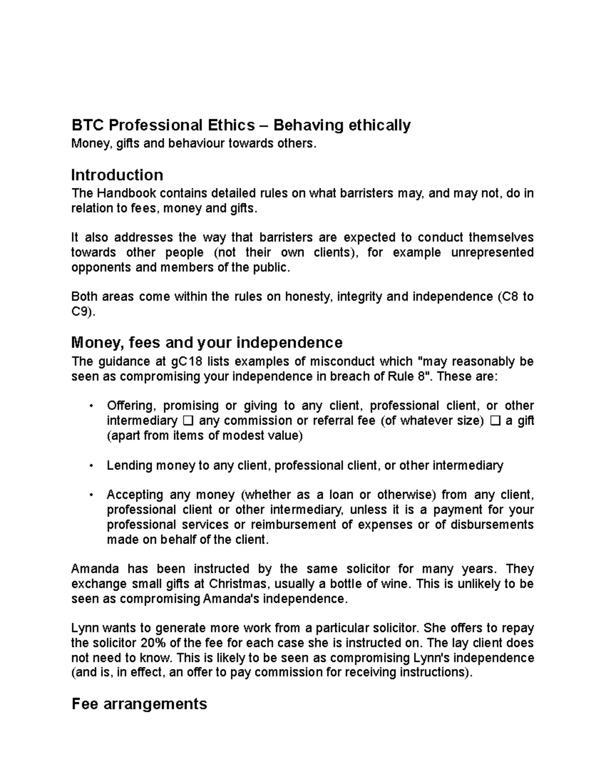 Behaving ethically 2 - BTC Professional Ethics – Behaving ethically ...