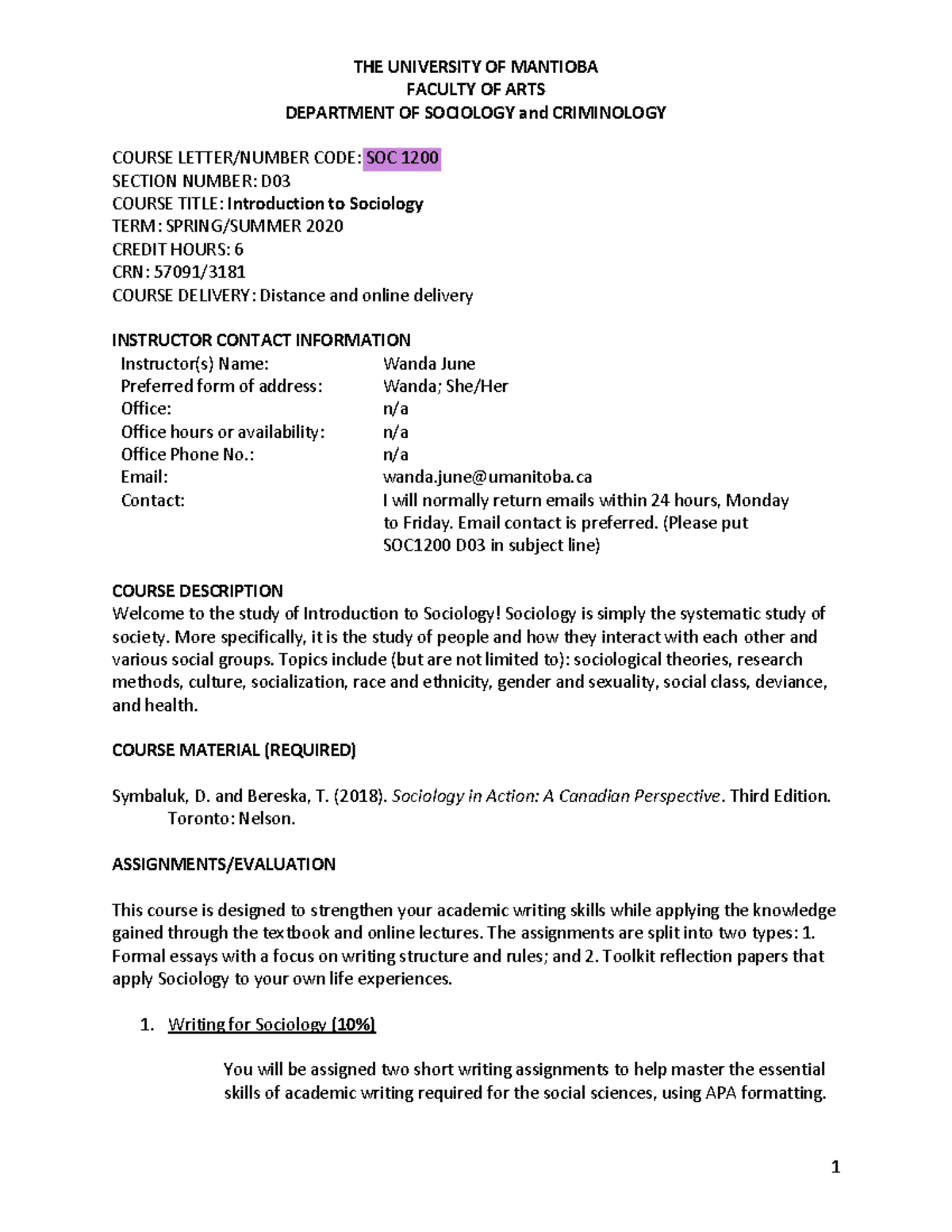 Course Outline 1200 D03 Warning Tt Undefined Function 32 Warning Tt Undefined Function