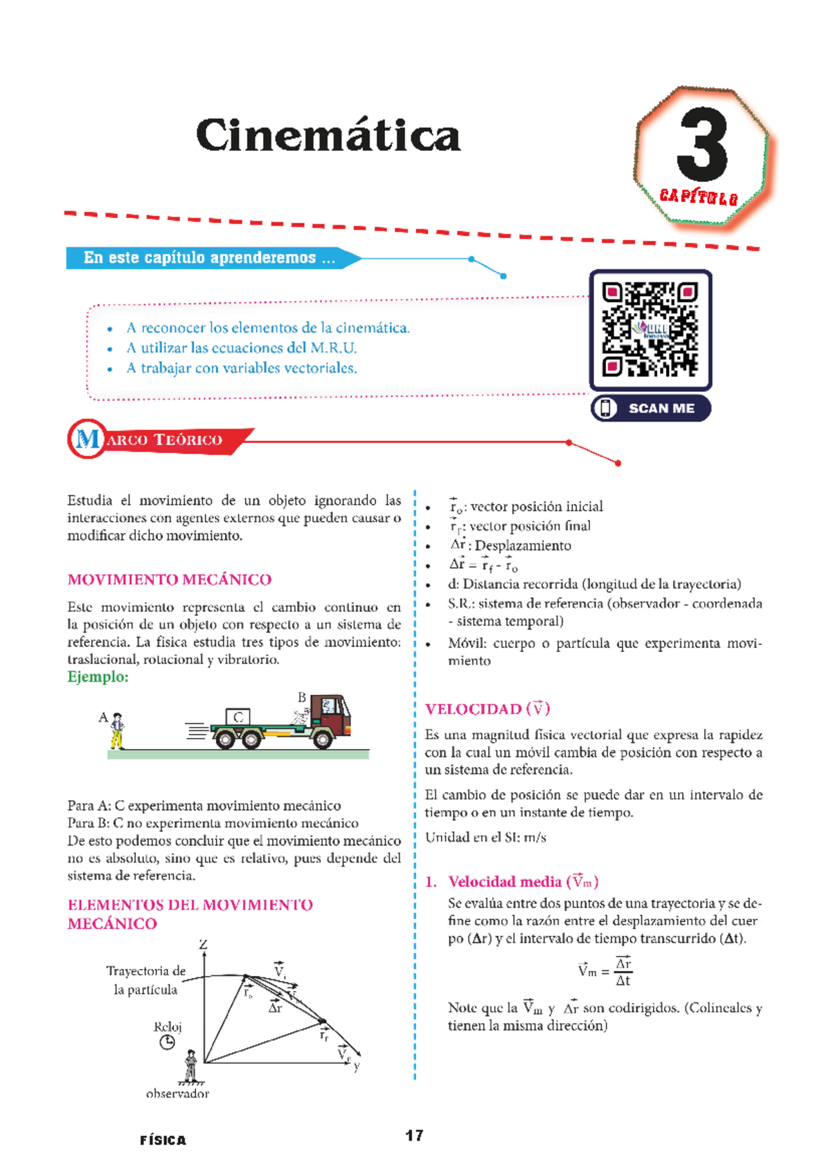 Practica Cinematica MRU QUINTO SECUNDARIA - Cinemática Capitulo En este capítulo aprenderemos ...