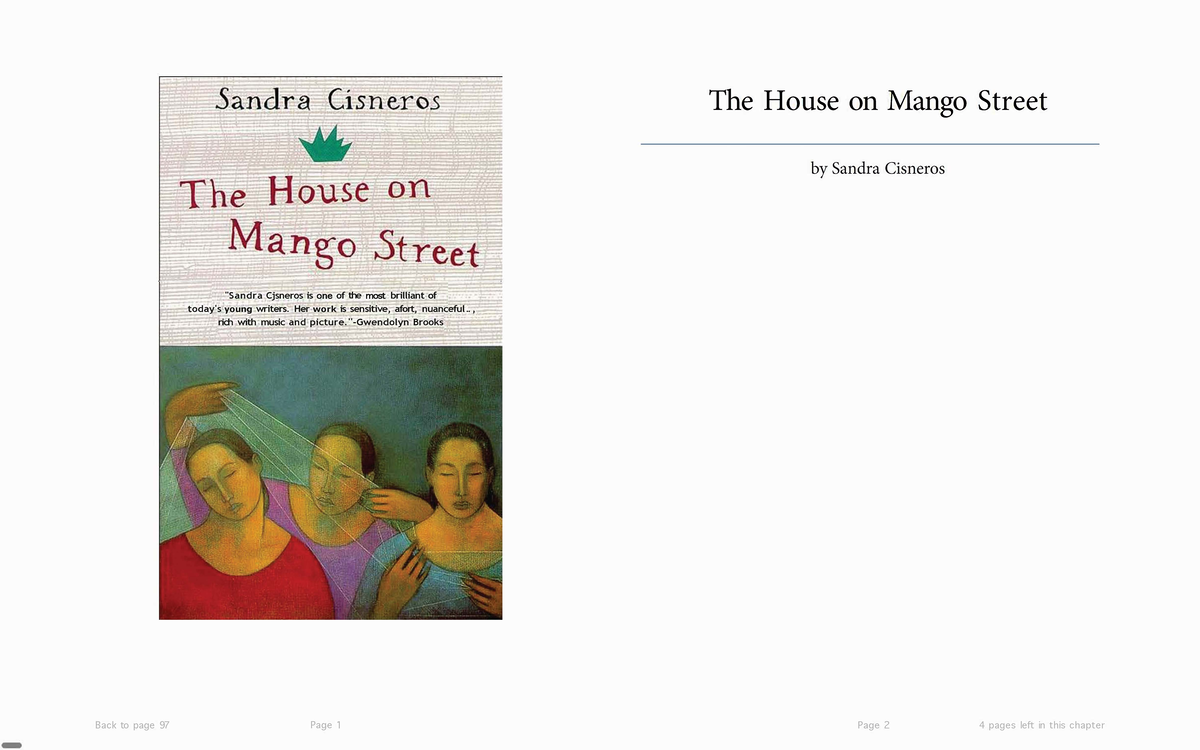 No Speak English by Sandra Cisneros - The House on Mango Street by ...