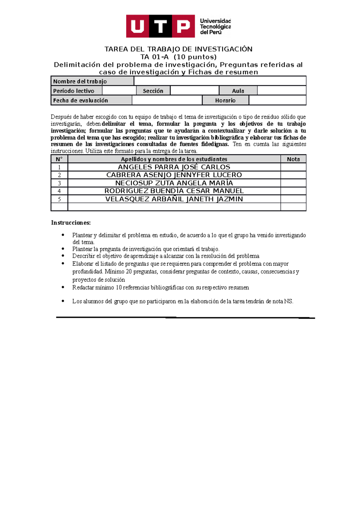 S06.s1- Formato de entrega TA 01-A lucero - TAREA DEL TRABAJO DE ...