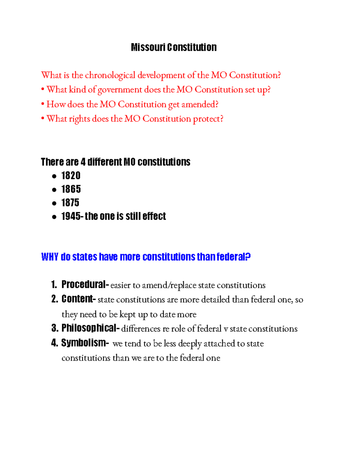 Missouri Constitution - Studocu