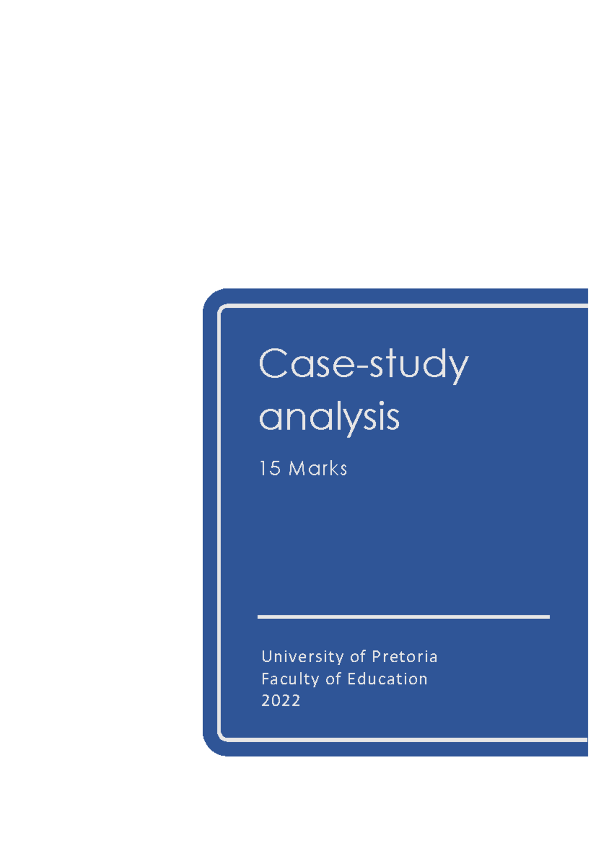 Case study JPS - it is the first assignment for second semester in JPs ...