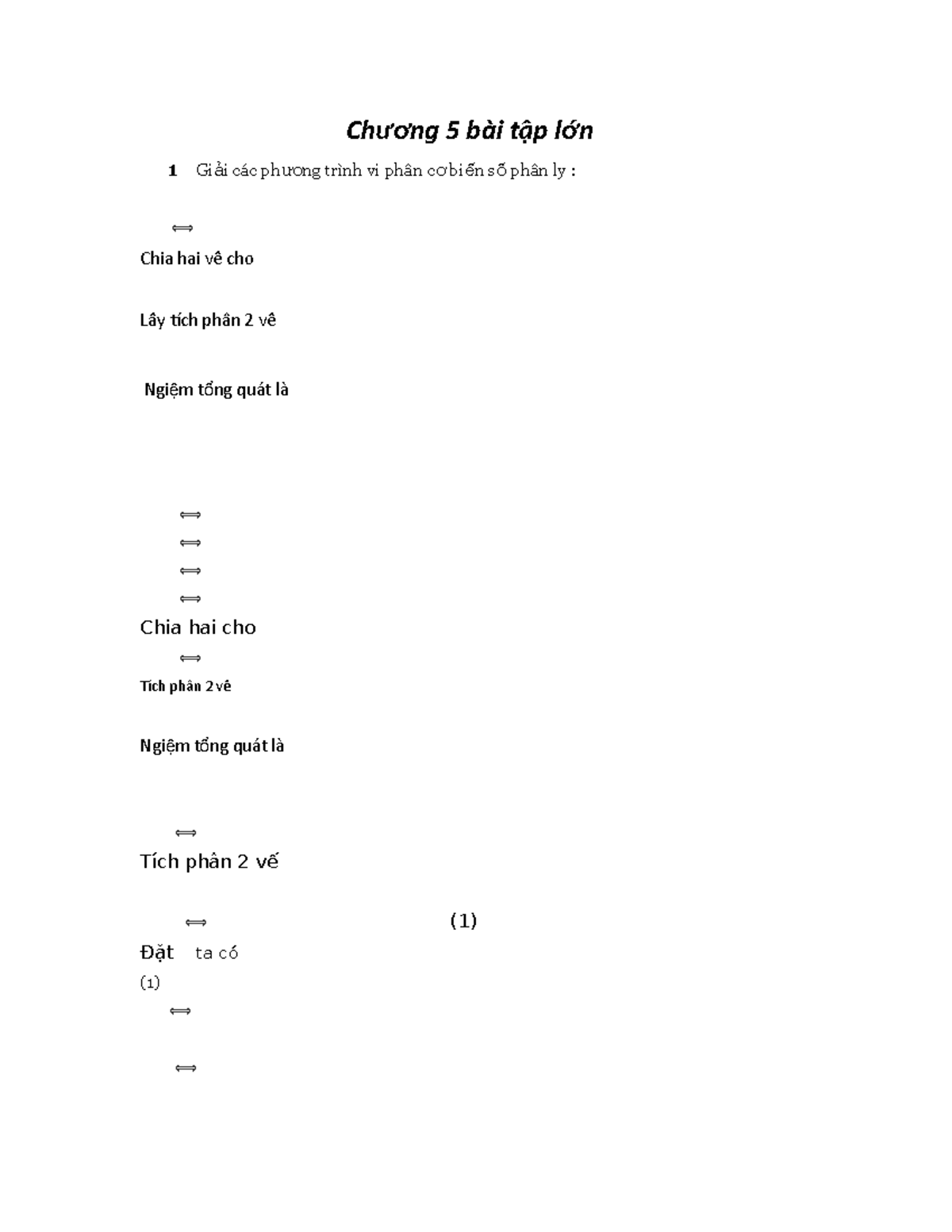 BT lớn chương 5 - dvds - Ch ương 5 bài t p l ậ ớn 1 Gi i các phả ương ...