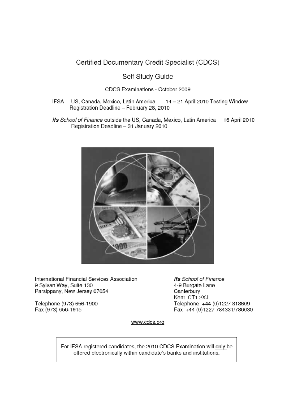 Certified Documentary Credit Specialist (CDCS) Self Study Guide ...