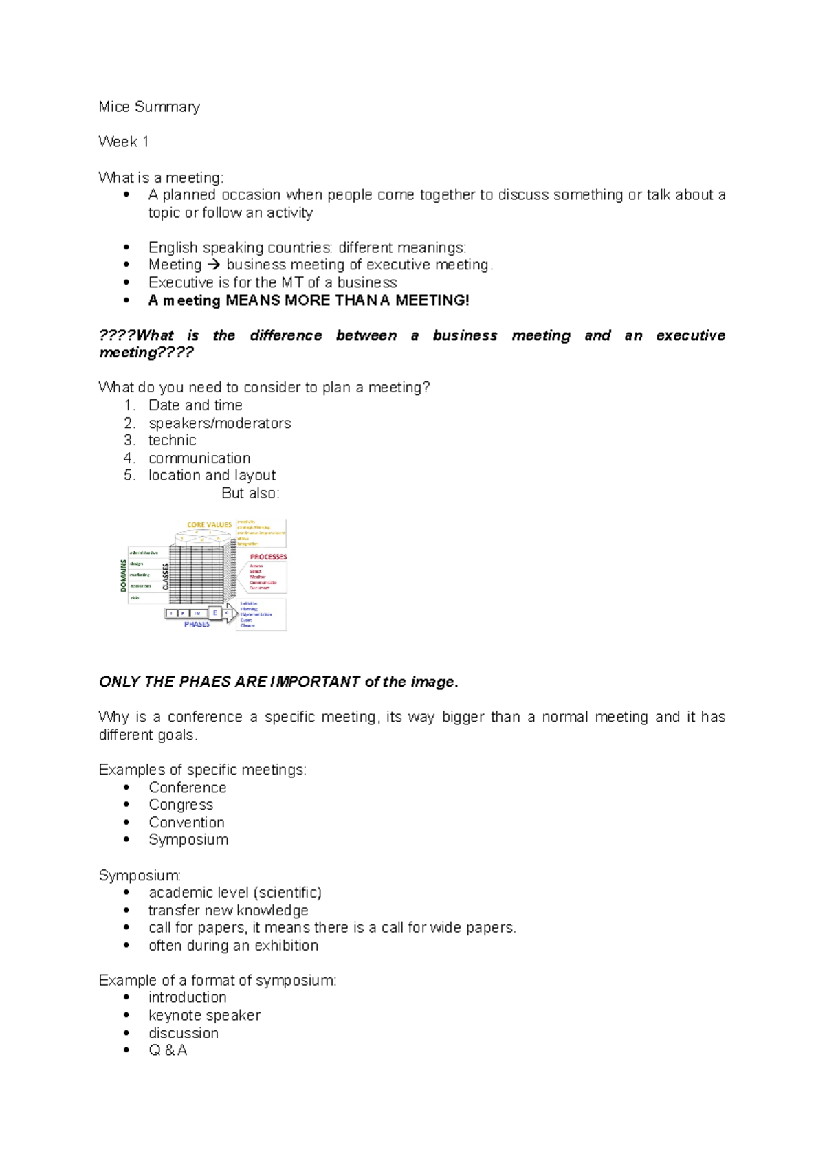 Mice Summary - Samenvatting MICE - Mice Summary Week 1 What is a ...