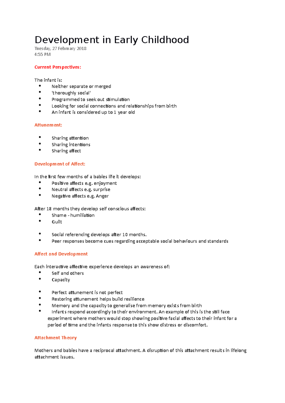 Development in Early Childhood - Development in Early Childhood Tuesday ...