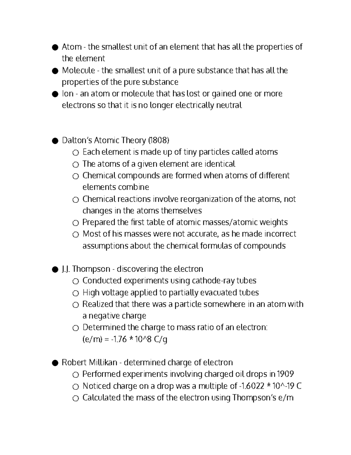 9 6 2021 - notes on atomic theories and discoveries - Atom - the ...