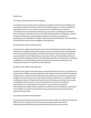 INR 8 - first week lecture notes - 8/23/23 INR class Treaty of ...