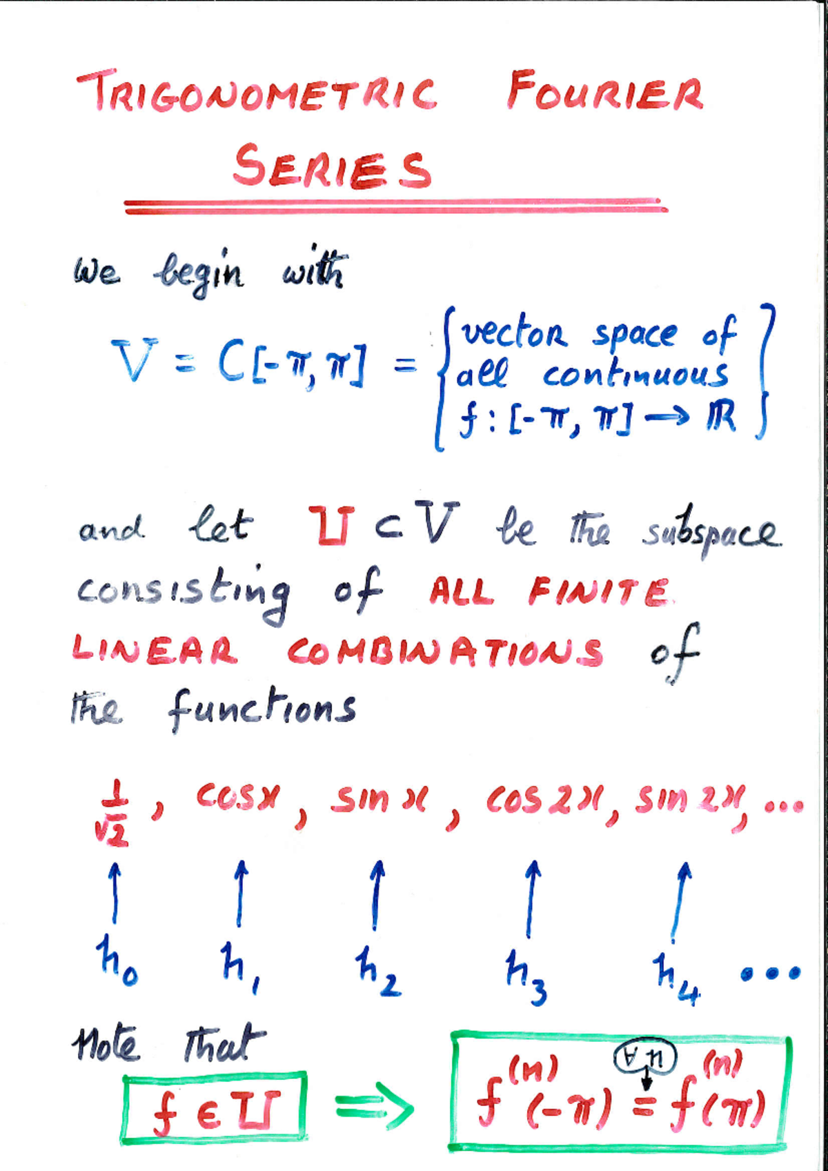 Orthogonality of the Trigonometric functions - Tmeouoms'rm c. Foumzn ...