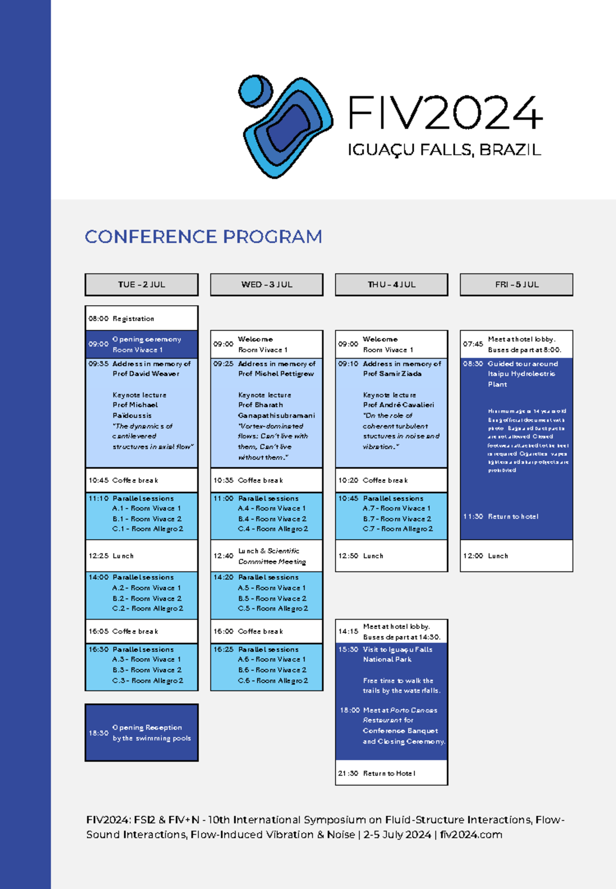 FIV2024 program brief - ola - IGUAÇU FALLS, BRAZIL FIV CONFERENCE ...