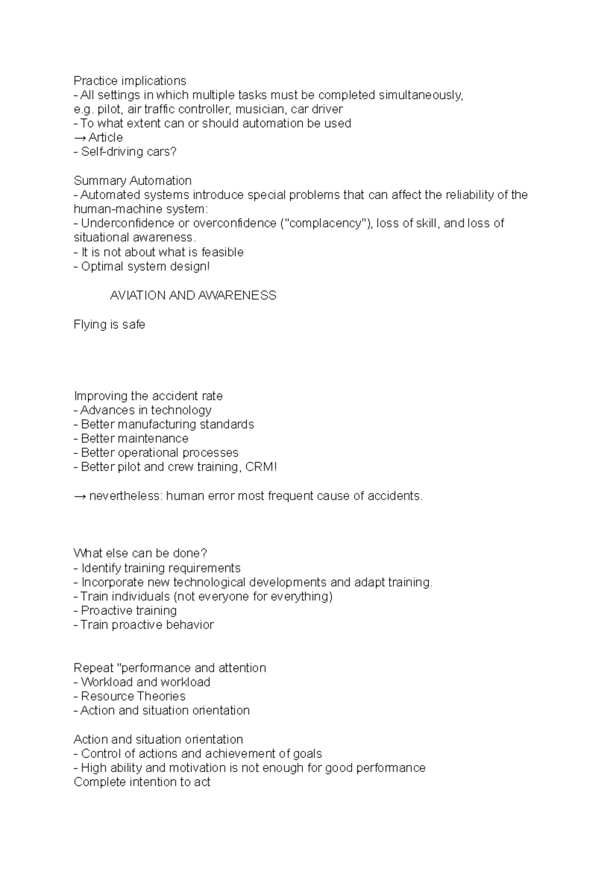 Practice implications - Practice implications All settings in which multiple tasks must be ...