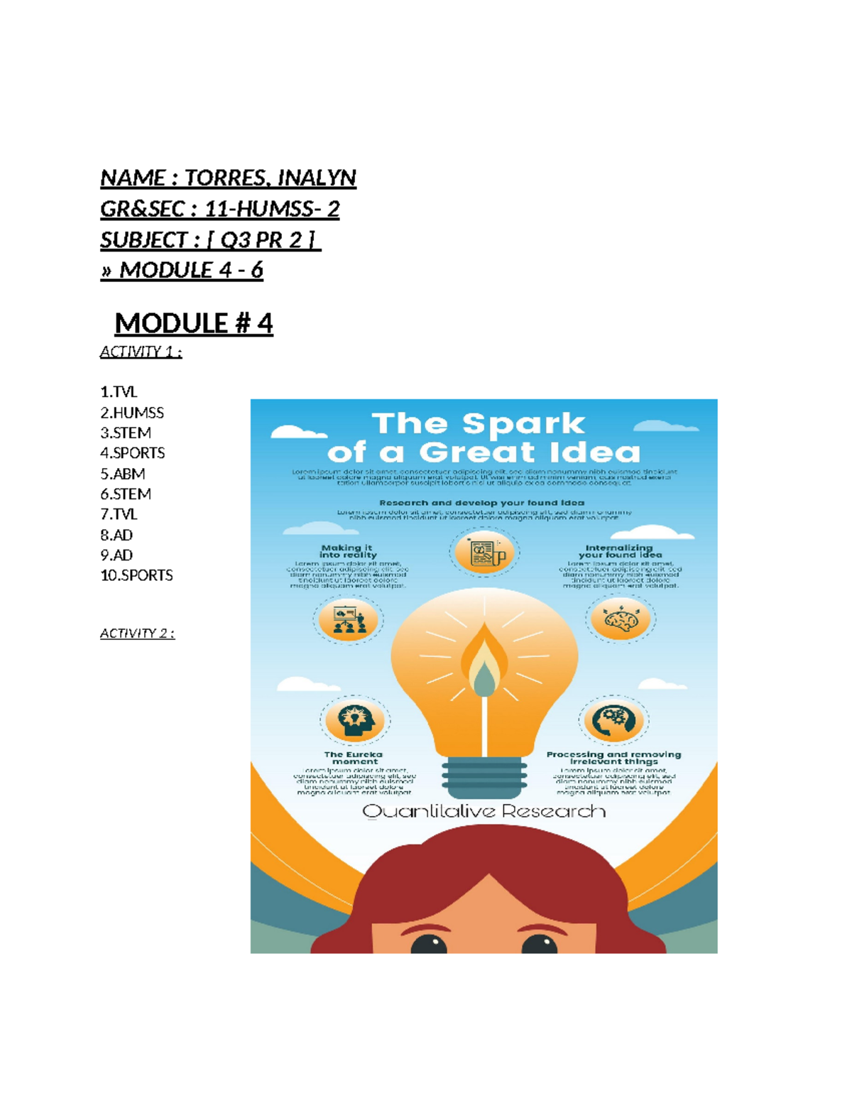 Q3 PR2 Module 4-6 - NAME : TORRES, INALYN GR&SEC : 11-HUMSS- 2 SUBJECT : [ Q3 PR 2 ] » MODULE 4 ...