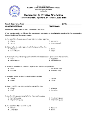 DLP Mathematics 4 Q1-Q4 - 1 ST MATHEMATICS IV Date: ___________ I. Objective: Identify numbers ...