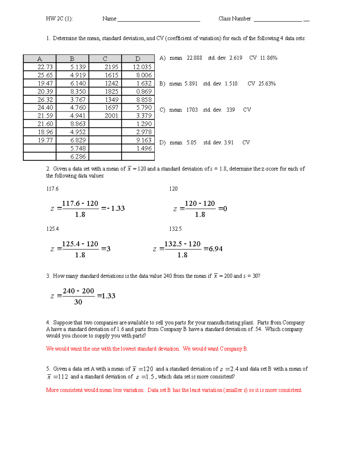 HW 2C (1) - HW 2C (1): Name _____________________________ Class Number ...