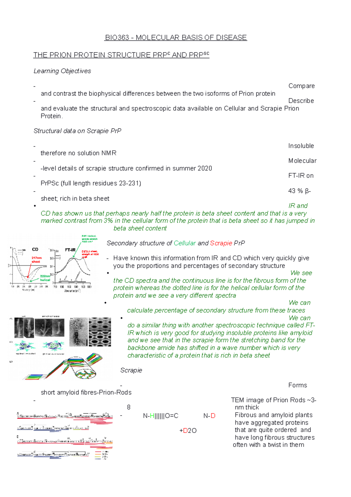 3&4 The Prion Protein Structure Pr Pc and Pr PSc and the Mechanism of ...