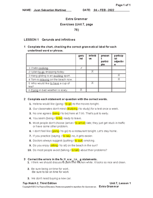 Answer-Workbook - Interchange 2, workbook - Inglés - Studocu