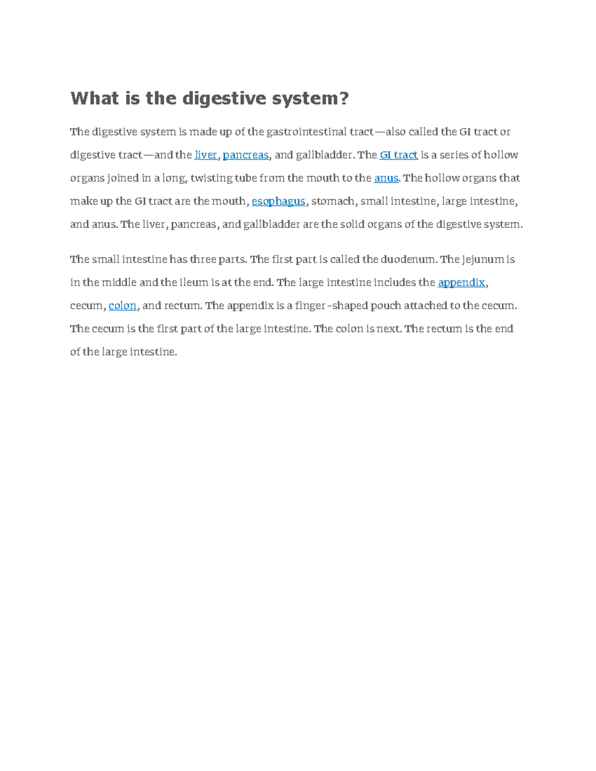 Digestive system - great assignments - What is the digestive system? The digestive system is ...