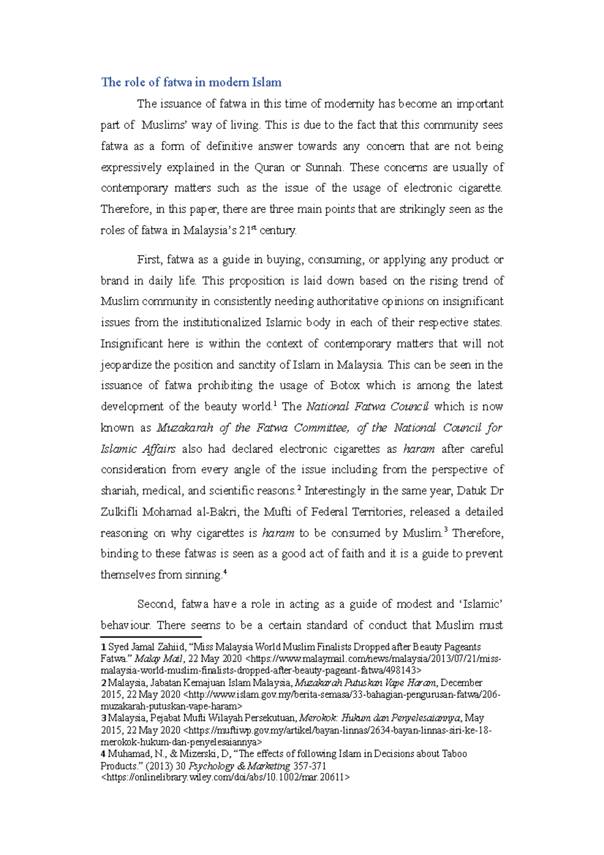 Updated The Role of fatwa in Modern Islam - The role of fatwa in modern ...