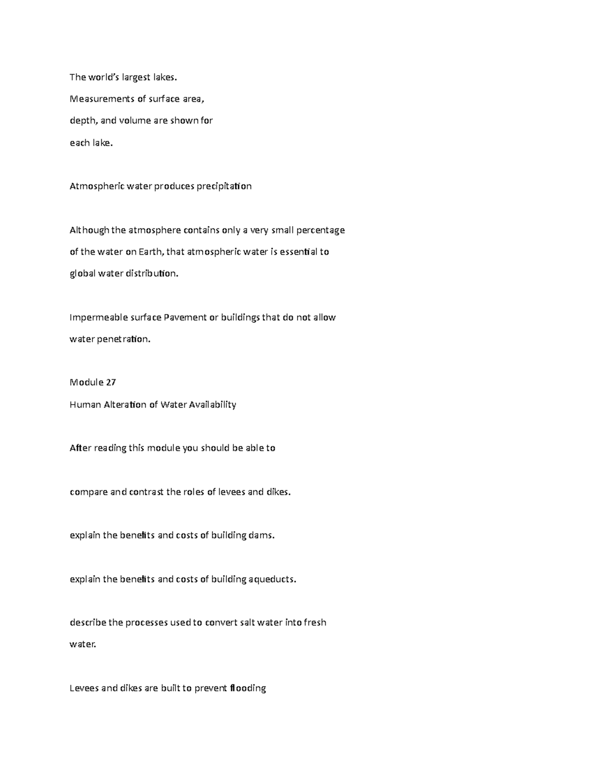 Ecosystem boundaries, Ecosystem services - The world’s largest lakes of ...