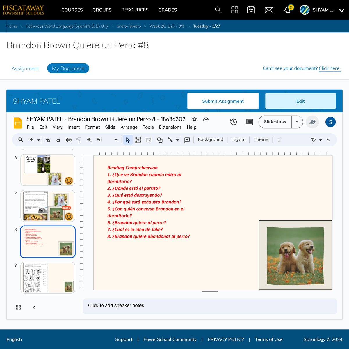 Brandon Brown Quiere un Perro #8 Schoology - Brandon Brown Quiere un ...