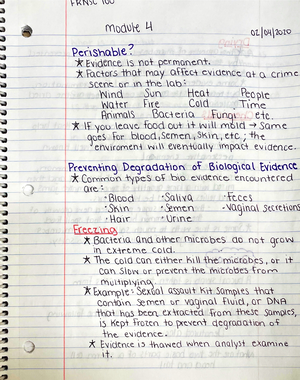 Frnsc Module 10-12 - Notes from class. - FRNSC 100 - Studocu