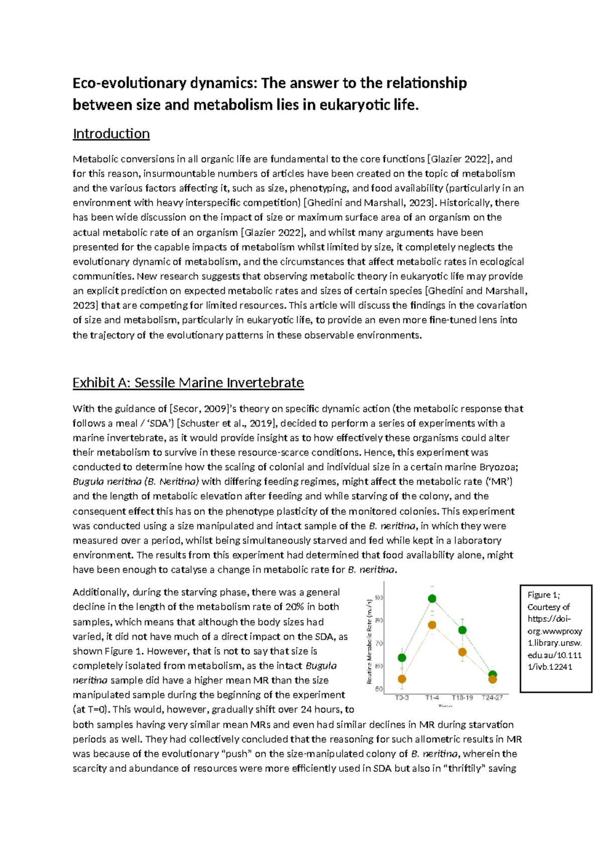 Eco-evolutionary dynamics: The answer to the relationship between size ...