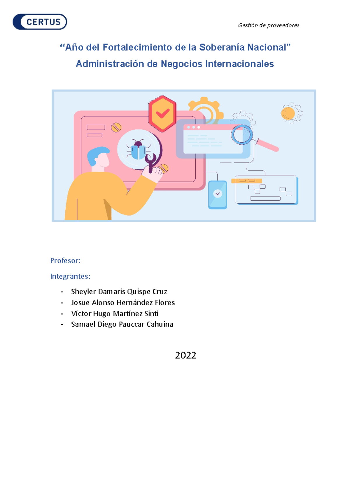 Grupo 8 Evidencia AA 2 - informe de gestion de proveedores fvnj ...