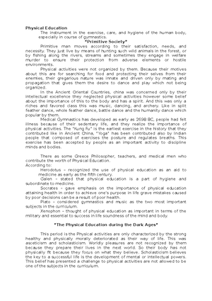 Movement Enhancement - Physical Education - Studocu