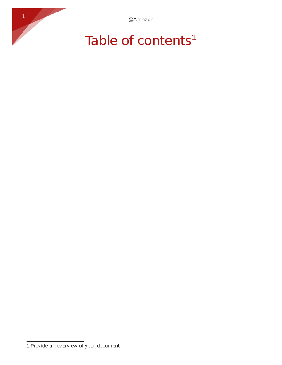 Bai tap 9. dddffff - @Amazon Table of contents 1 1 Provide an overview ...