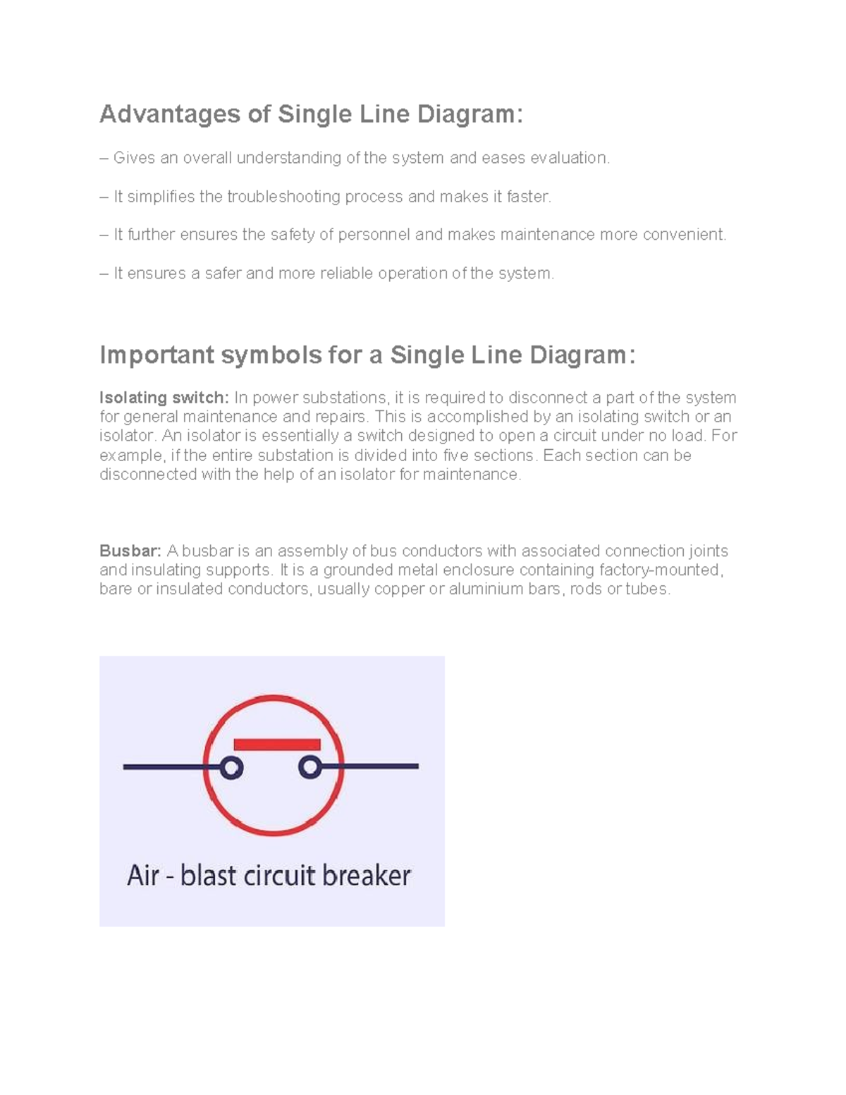 Advantages of Single Line Diagram - Advantages of Single Line Diagram ...