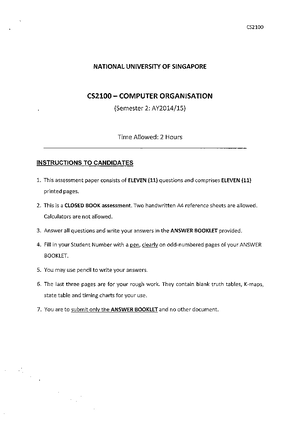 Lab8 - lab 8 - CS2100 Computer Organisation Lab #8: Multiplexer [ This ...