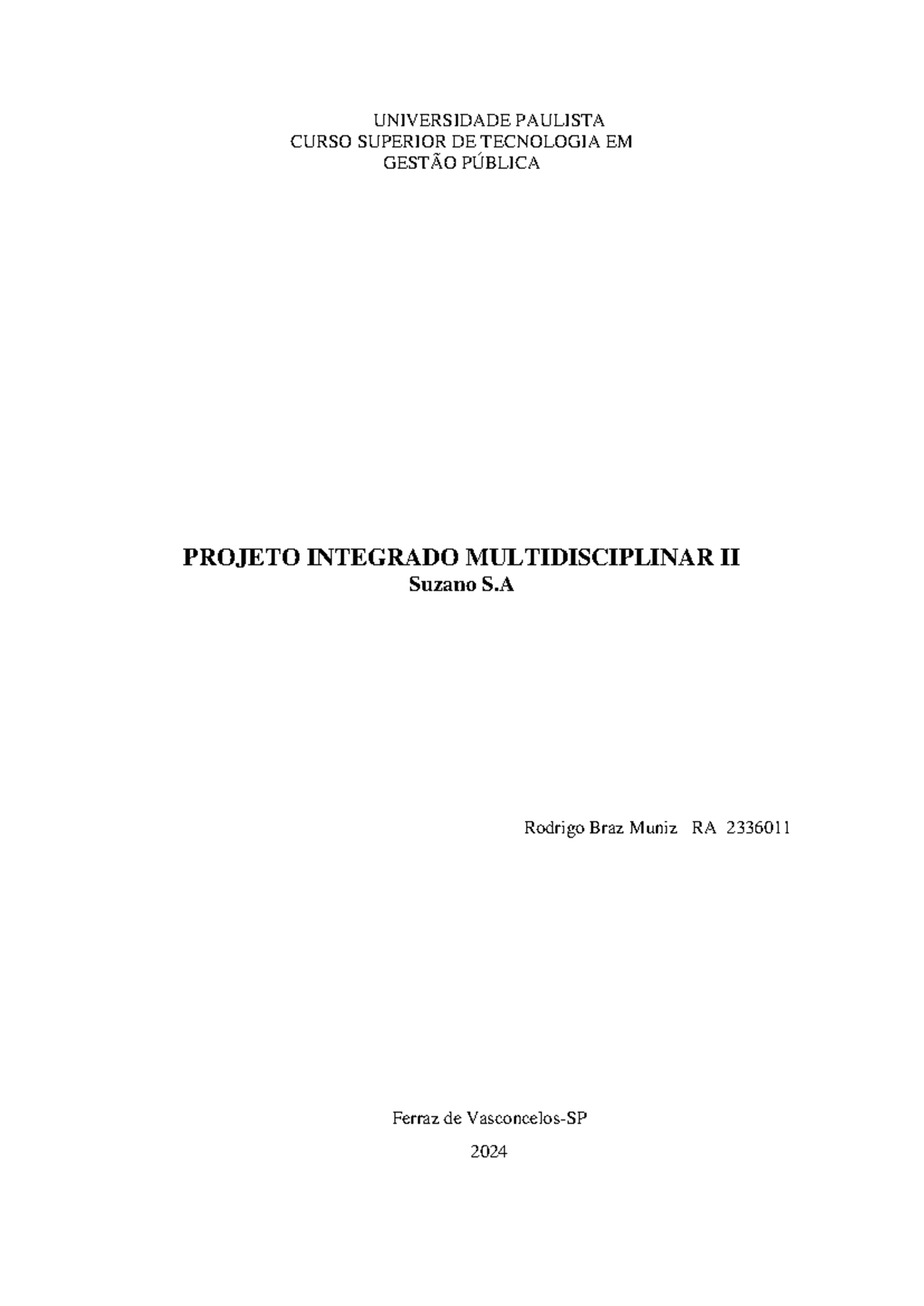 PIM II GP nota 10 - Modelos de PIM para ajuda na elaboração somente ...