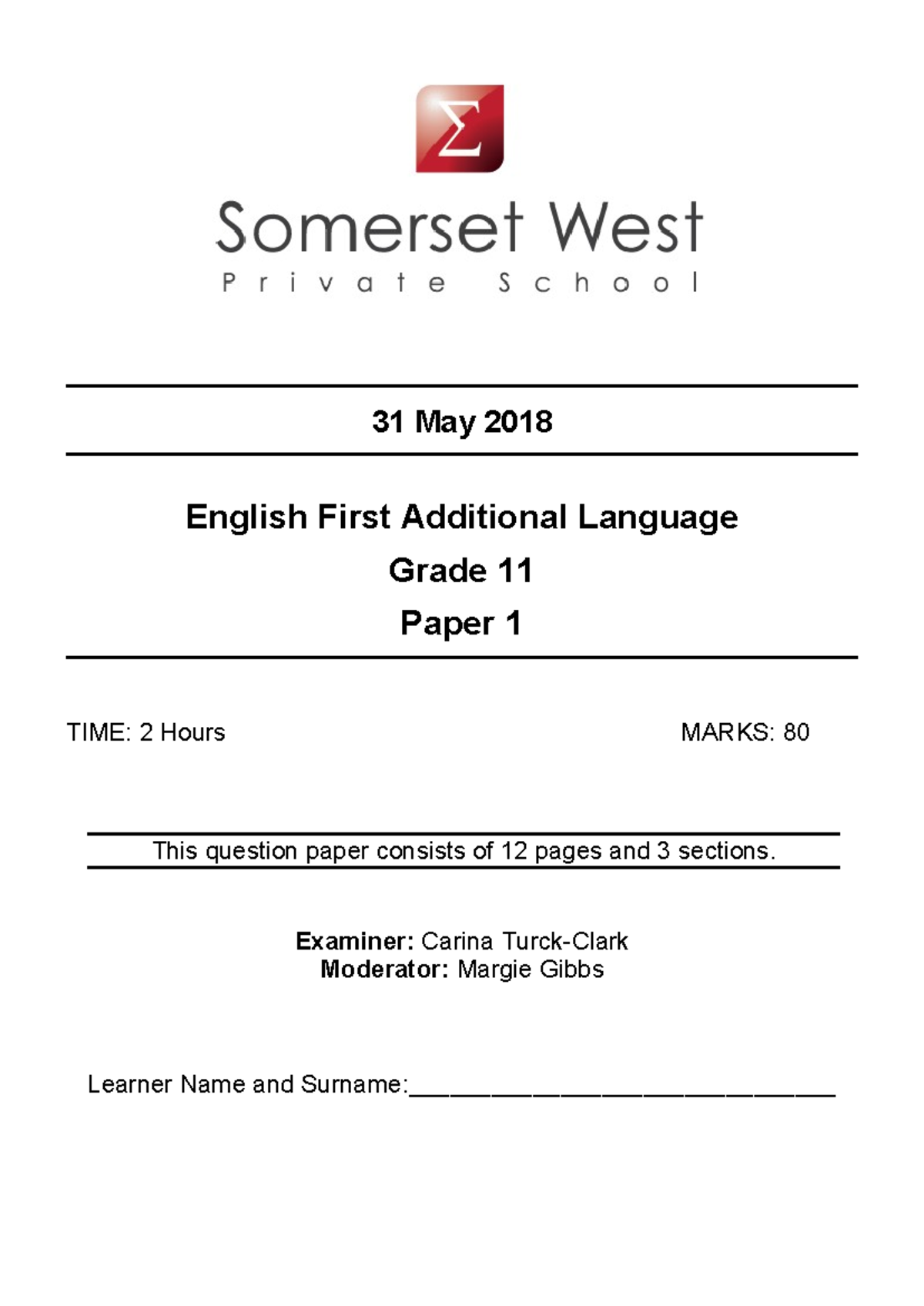 Gr 11 Eng FAL paper 1 Lang June 2018 - Copy - 31 May 2018 English First ...