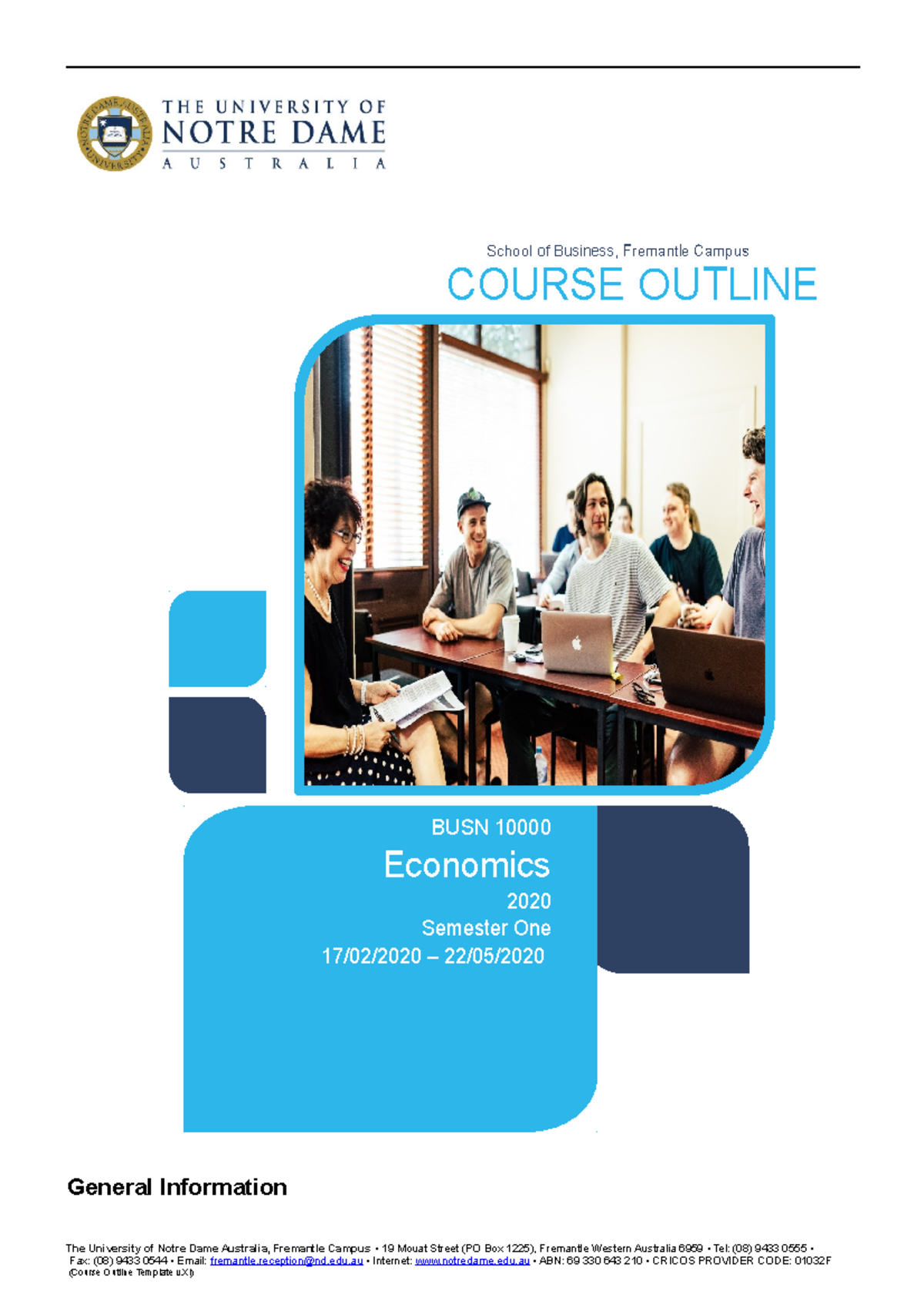 BUSN1000 20S1 FRM(1) - it is good - COURSE OUTLINE: