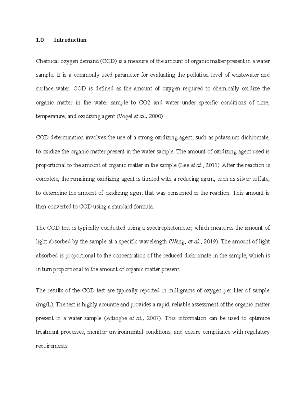 Introduction on COD - COD - ENGI 9624 - Memorial University - Studocu