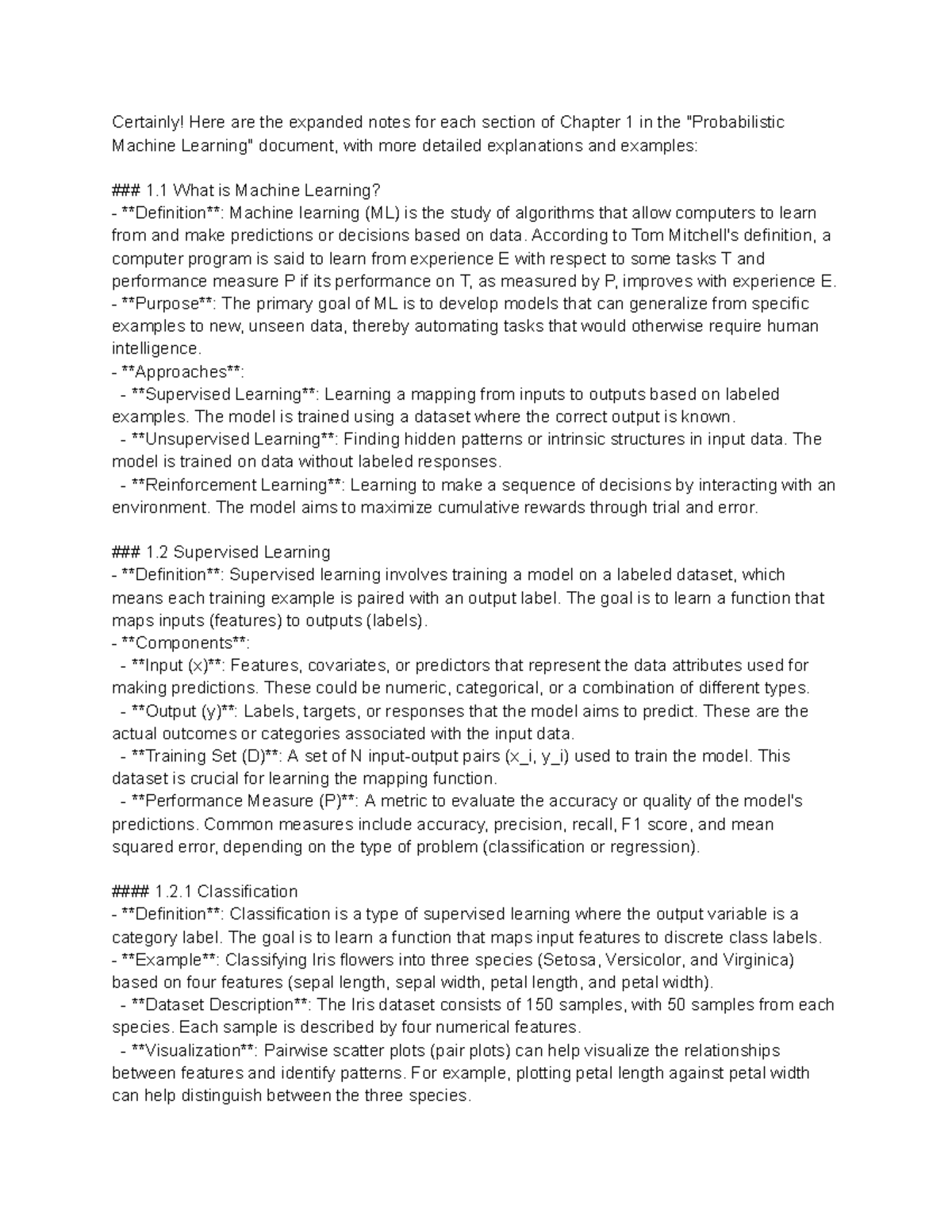 Notes - Certainly! Here are the expanded notes for each section of ...