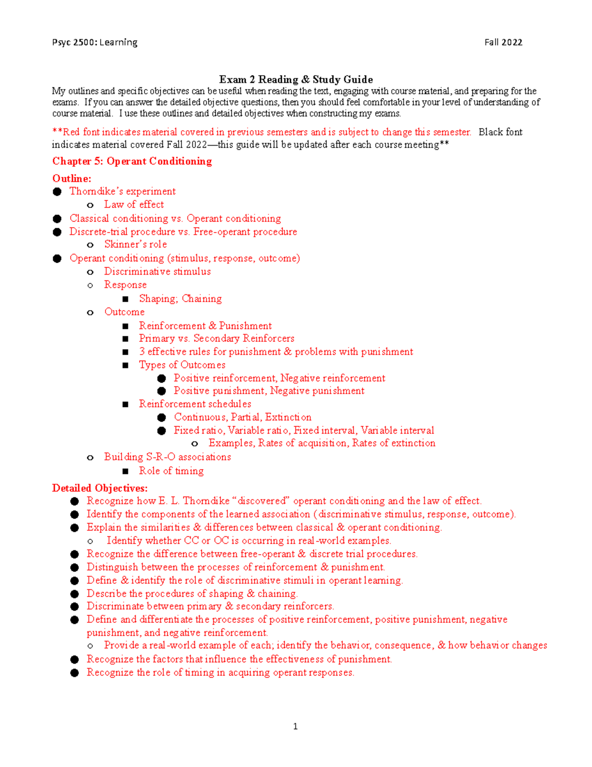 Lrn Exam 2Study(9 - exam 2 - Exam 2 Reading & Study Guide My outlines ...