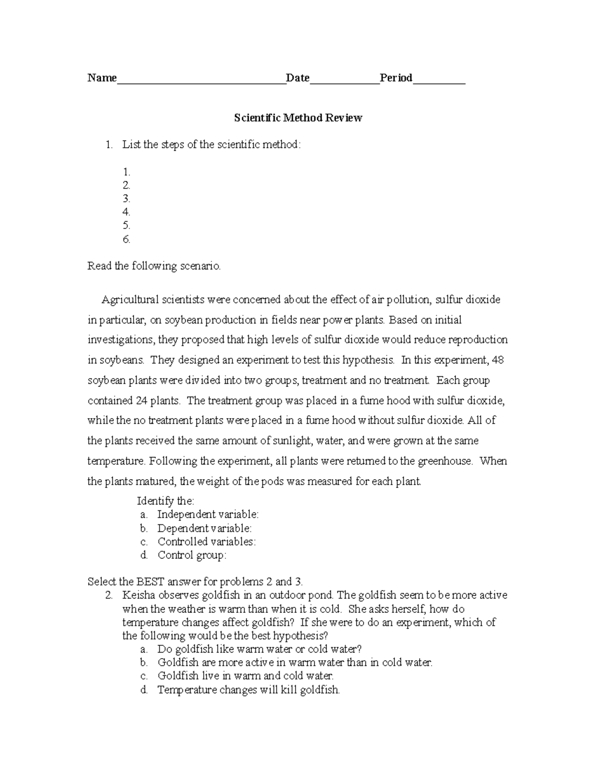 ECOT Review Packet spring break - Name_____________________________Date ...