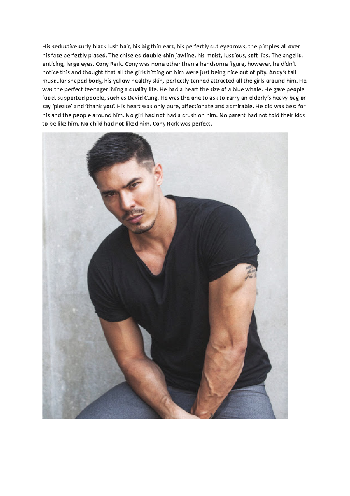 Christmas Carol Portfolio - His seductive curly black lush hair, his ...