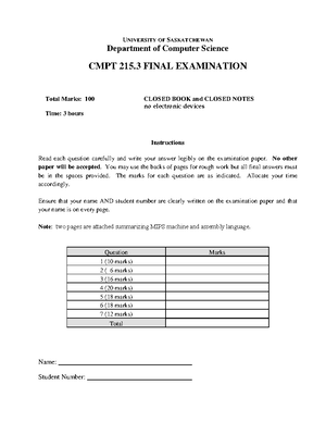 A1 - first assignment - Assignment 1 Date Released: Jan 14th (in class ...