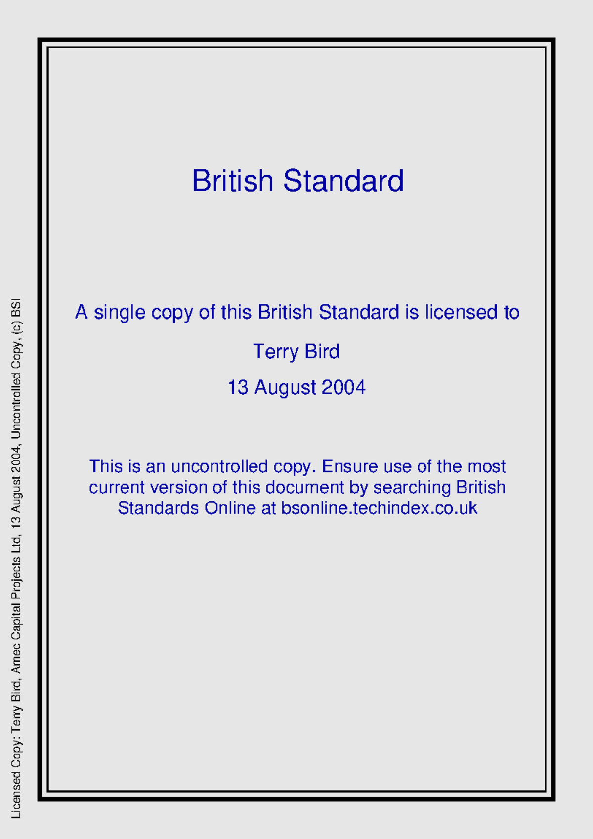 BS 5266 Part 3-emergency lighting - British Standard A single copy of ...