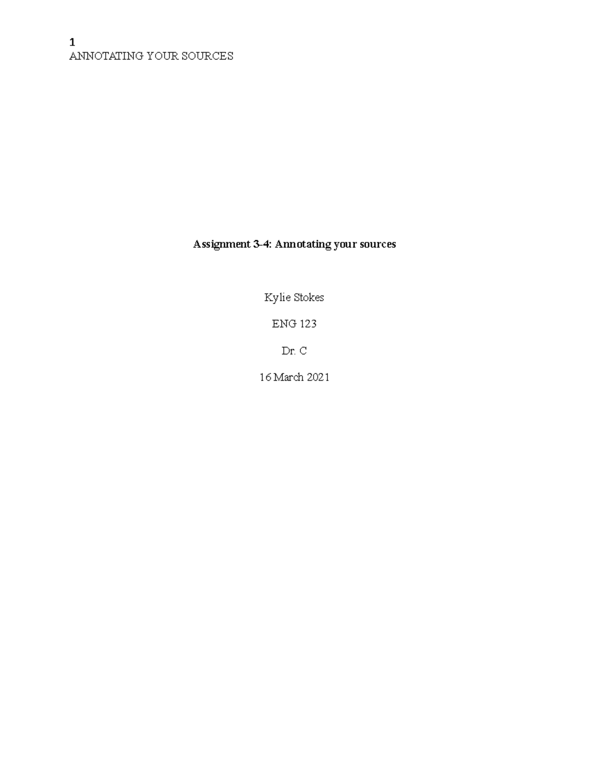 Annotating sources - im doing this for free access lol - ANNOTATING ...