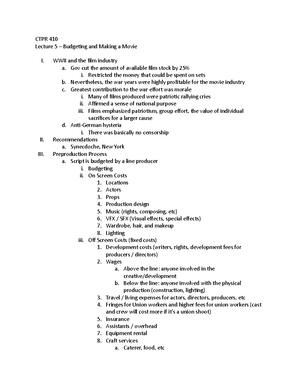 CTPR 410 Lecture 1 - the Concept - CTPR 410 Lecture 1 I. What is a ...