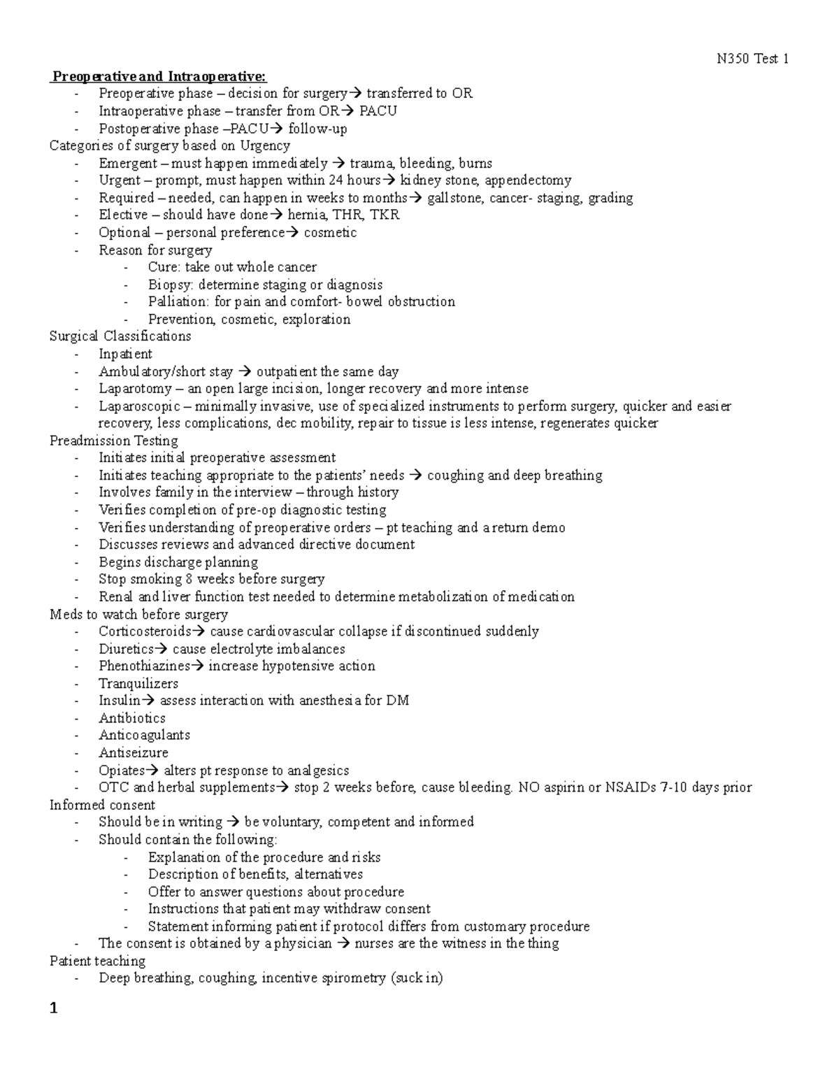 Preppost OP, FE - Notes, content, helpful hints, powerpoints ...