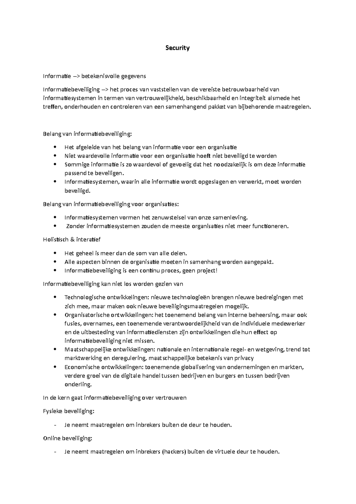 Security 1 het boek plus les notities - Security Informatie ...