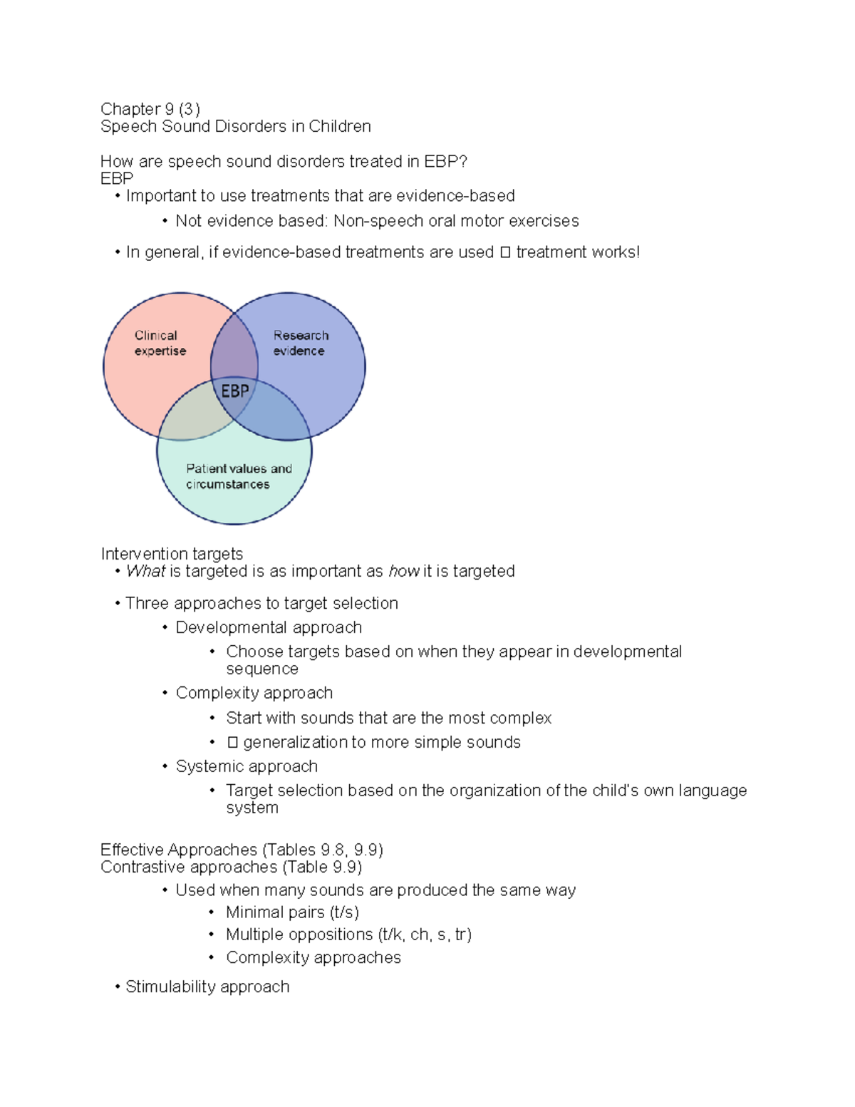 Chapter 9 Speech Sound Disorders in Children - Chapter 9 (3) Speech ...