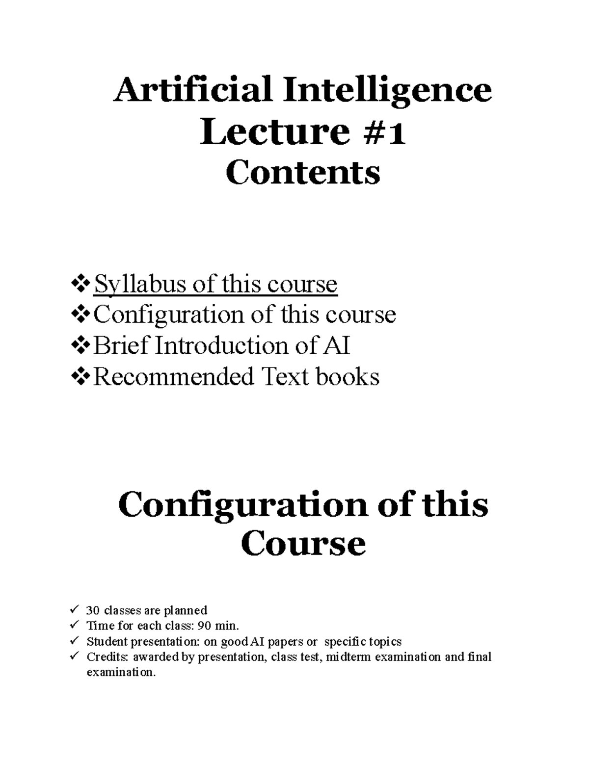 Artificial Intelligence Lecture 1 Introduction And Configuration Of Ai Artificial Intelligence