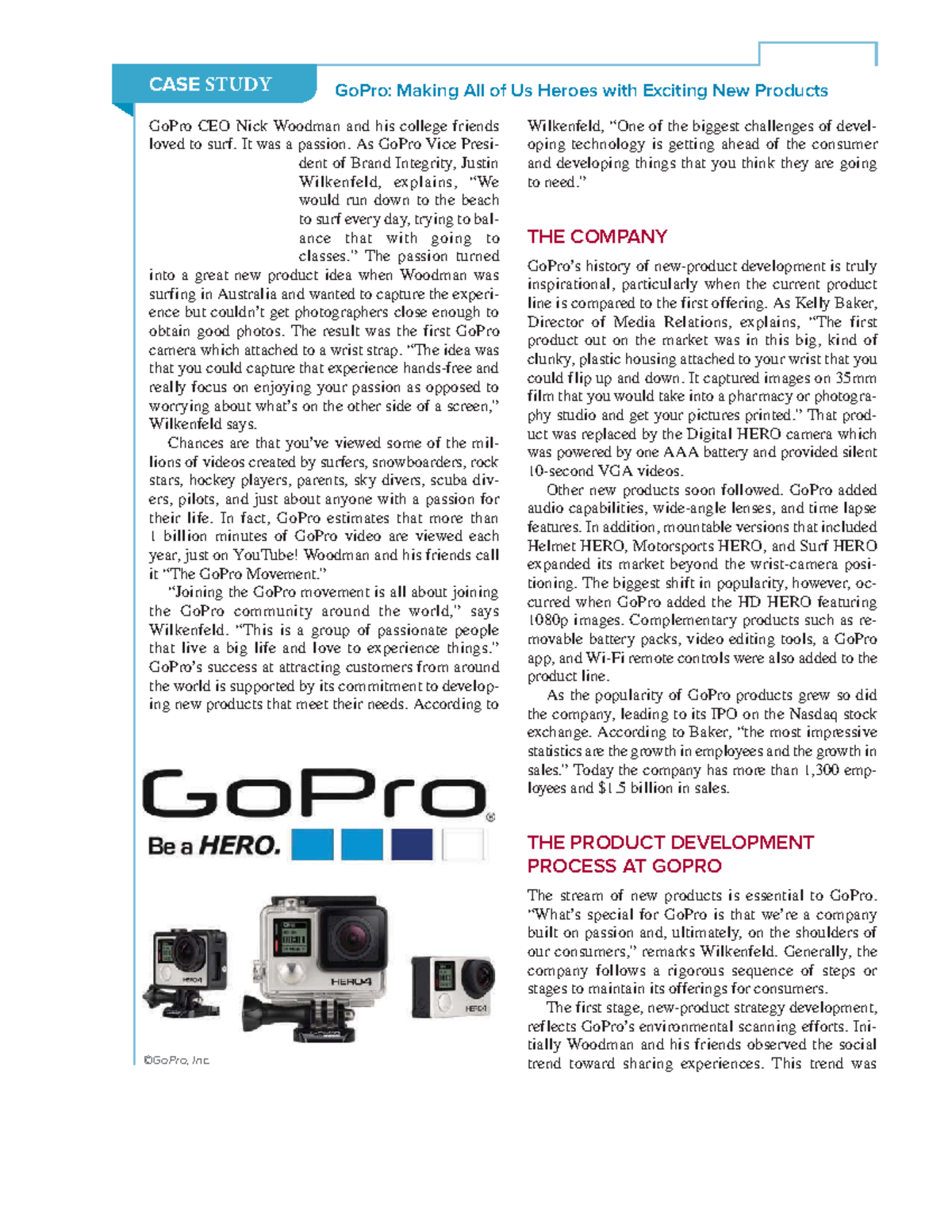 Case Study - GO PRO - Tài liệu tham khảo - GoPro CEO Nick Woodman and his college friends loved ...